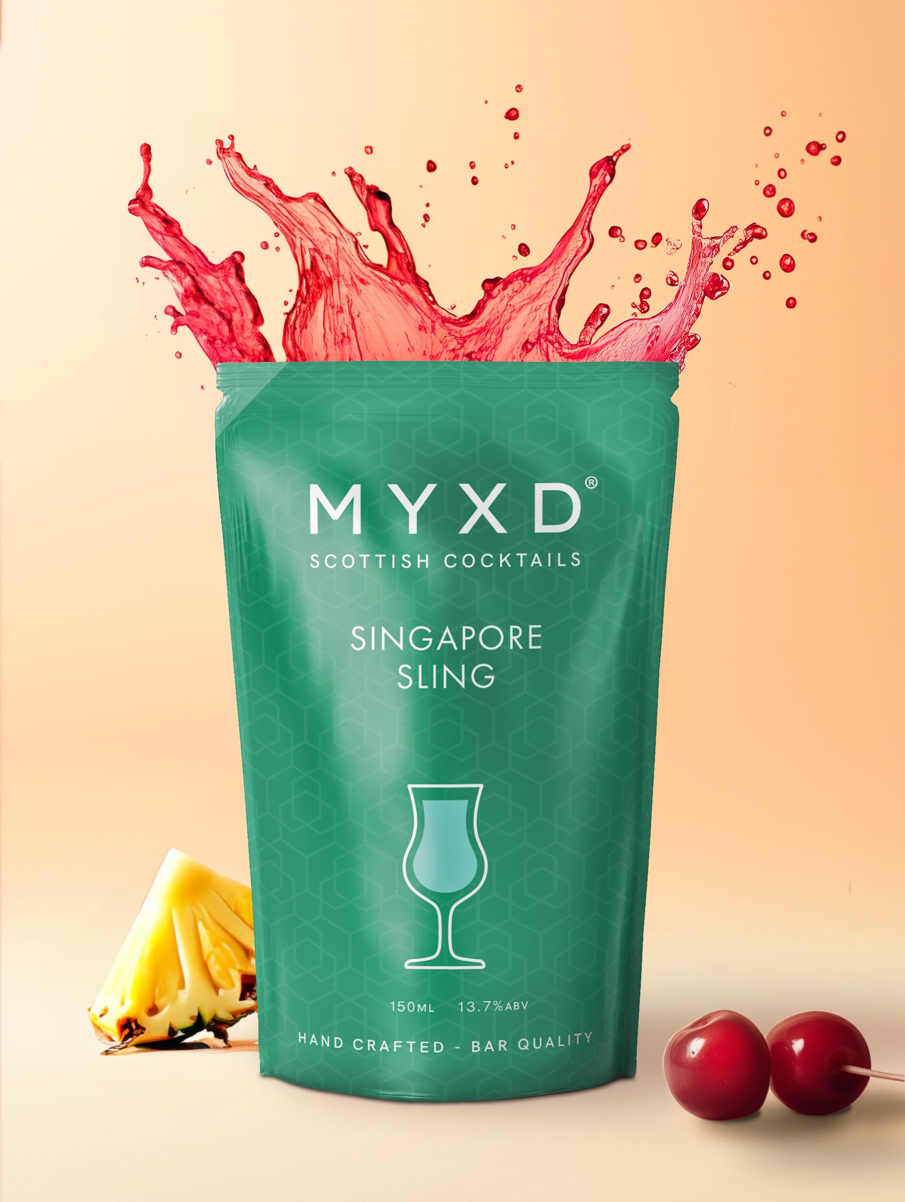 Singapore Sling Cocktail Pouch
